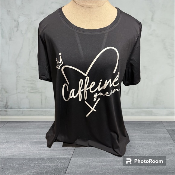 Tops | Heart Caffeine Shirt | Poshmark